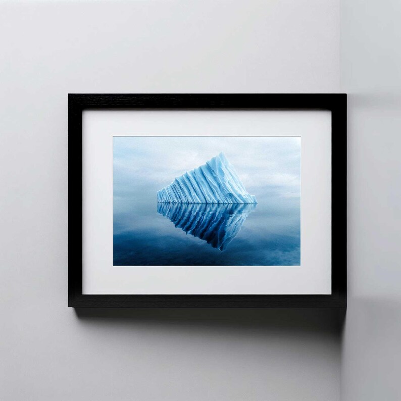 Geometry Frozen – Iceberg Print | Arctic Landscape Wall Art | Surreal ...