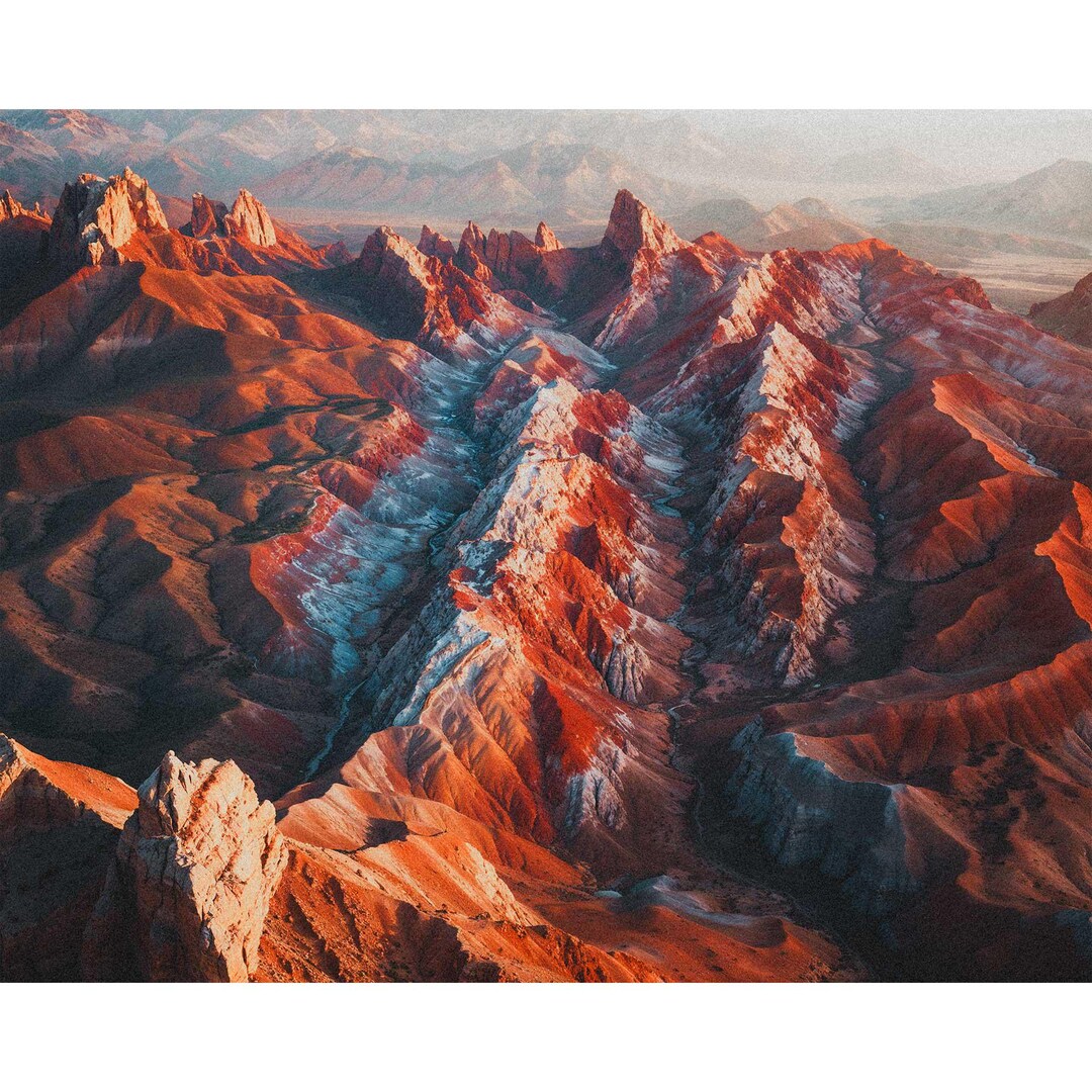 Sunlit Desert Ridges – Desert Photography Print | Southwest Wall Art ...