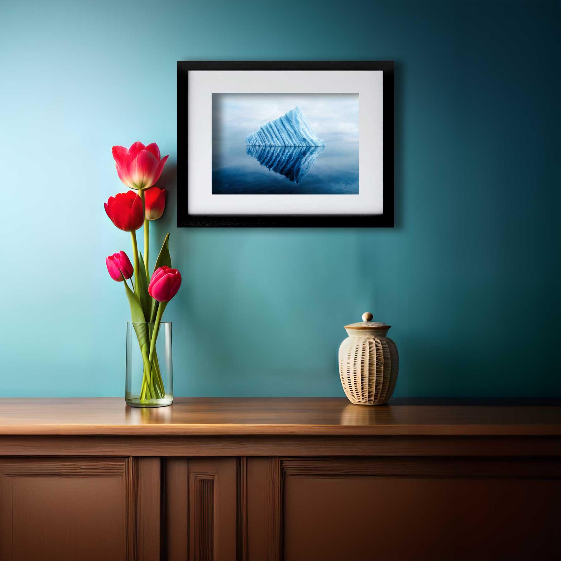 Geometry Frozen – Iceberg Print | Arctic Landscape Wall Art | Surreal ...
