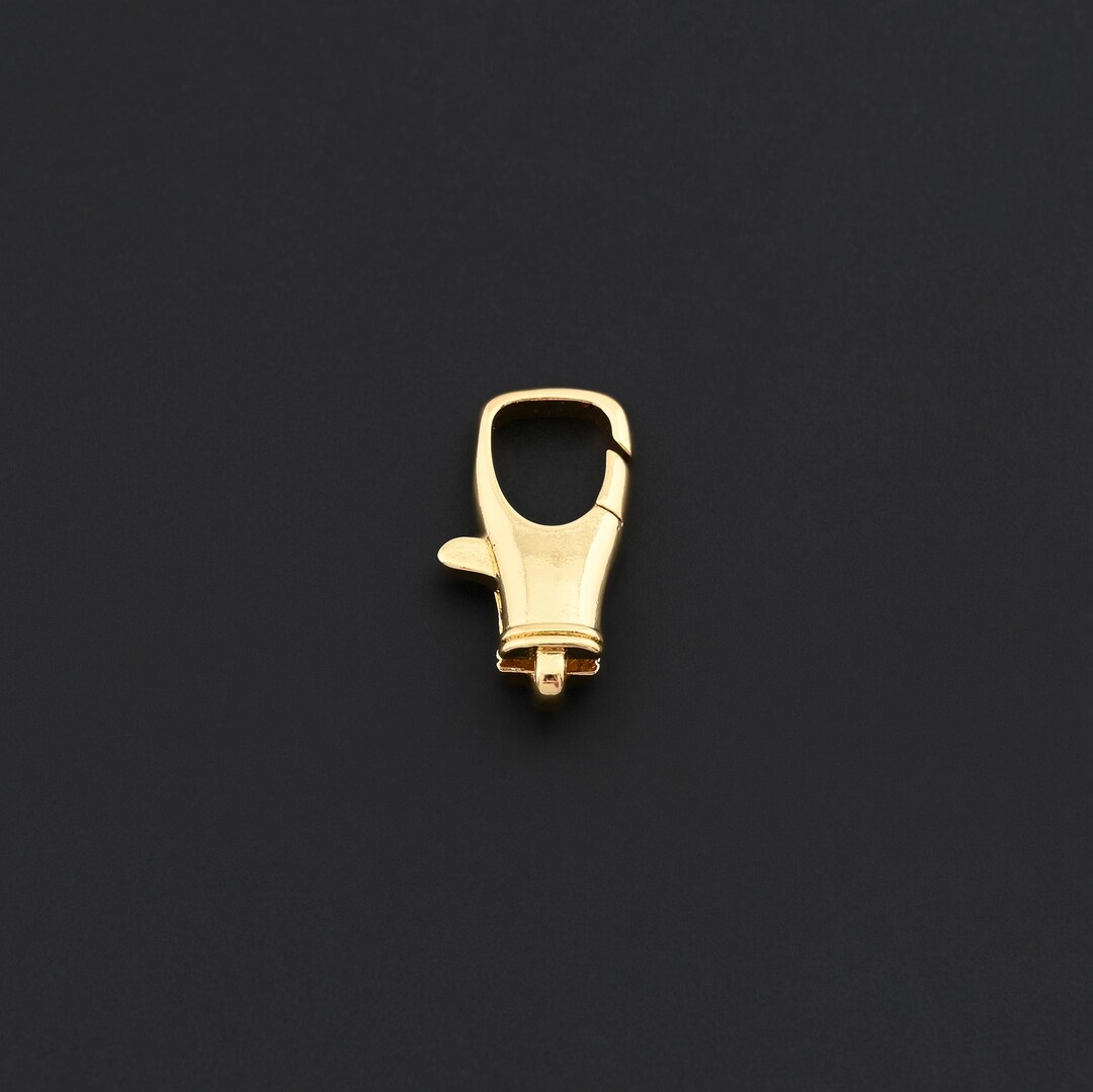 Streamlined 18K Gold Filled Lobster Claw Clasp With Extended Drop Shape ...