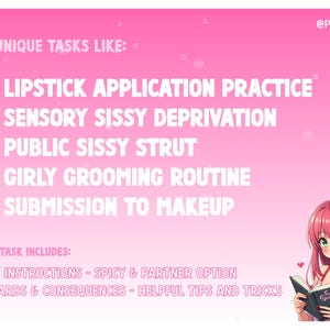 24 Self Sissification Adventures - Sissy Training, Feminization, Girlification, Femdom Tasks ...