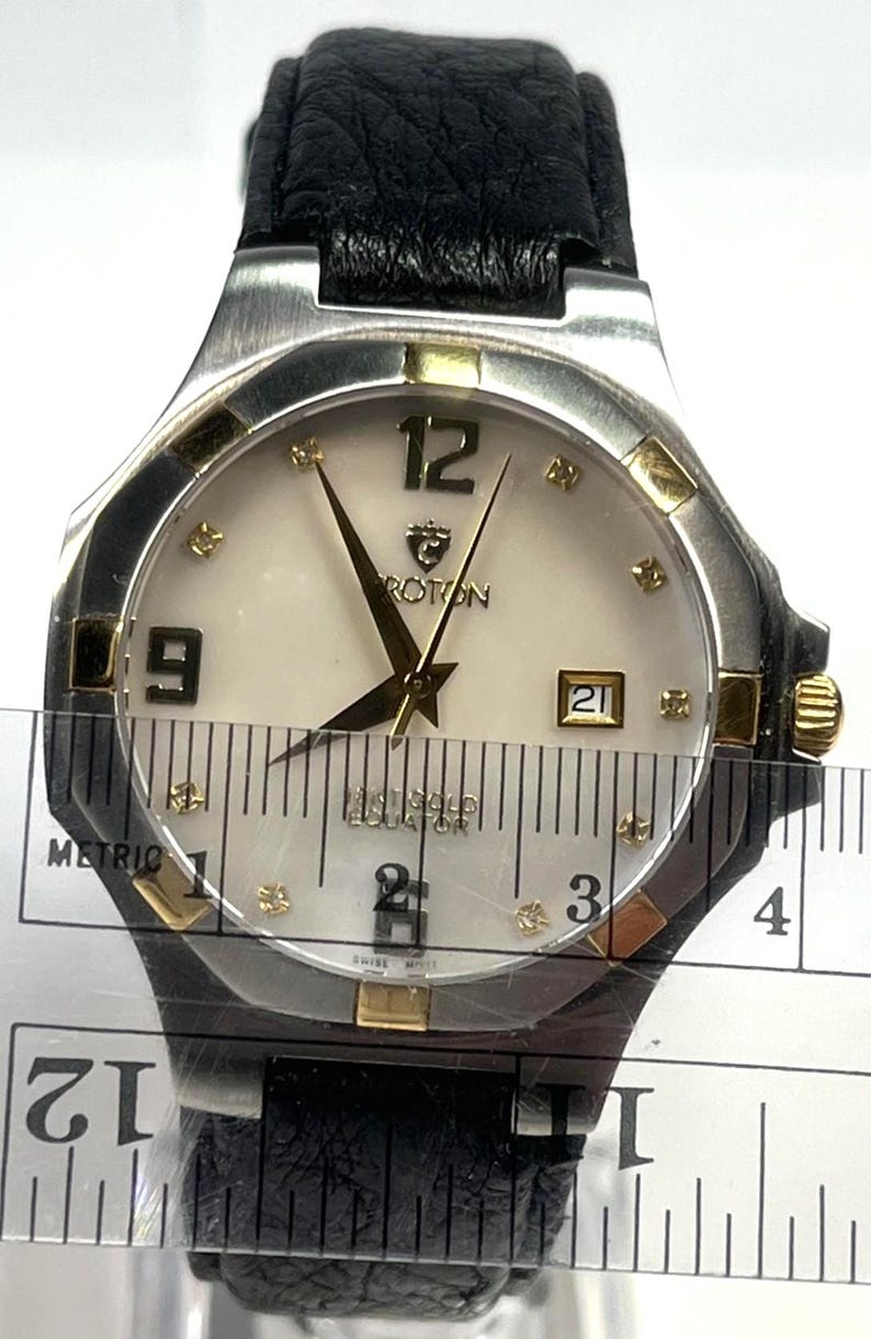 Rare Croton 18kt Gold Equator, Mother-of-pearl Dial, Diamond Markers ...