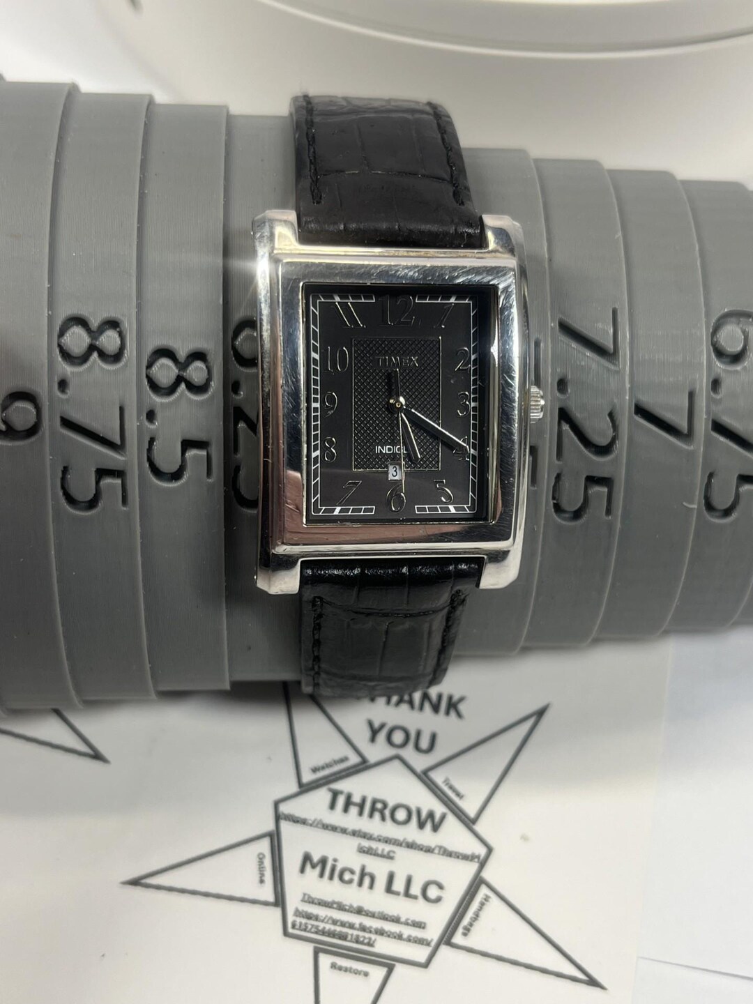 Rare Timex Tank Style Watch 2006 Stainless Steel, Rectangular Black ...