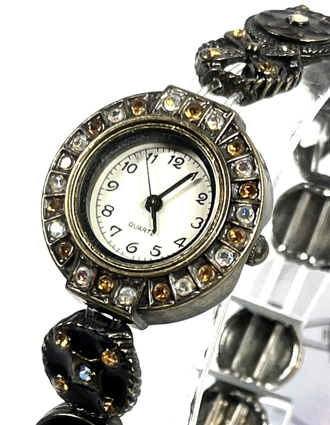 Vintage Avon Women's Quartz Watch With a Stretch Band and Multi-colored ...