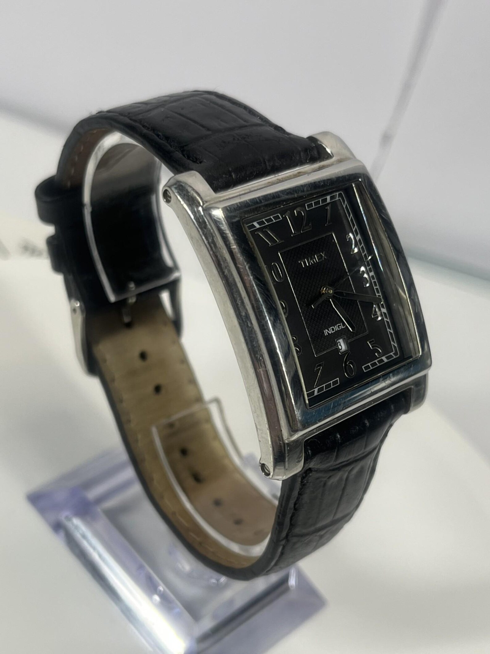 Rare Timex Tank Style Watch 2006 Stainless Steel, Rectangular Black ...