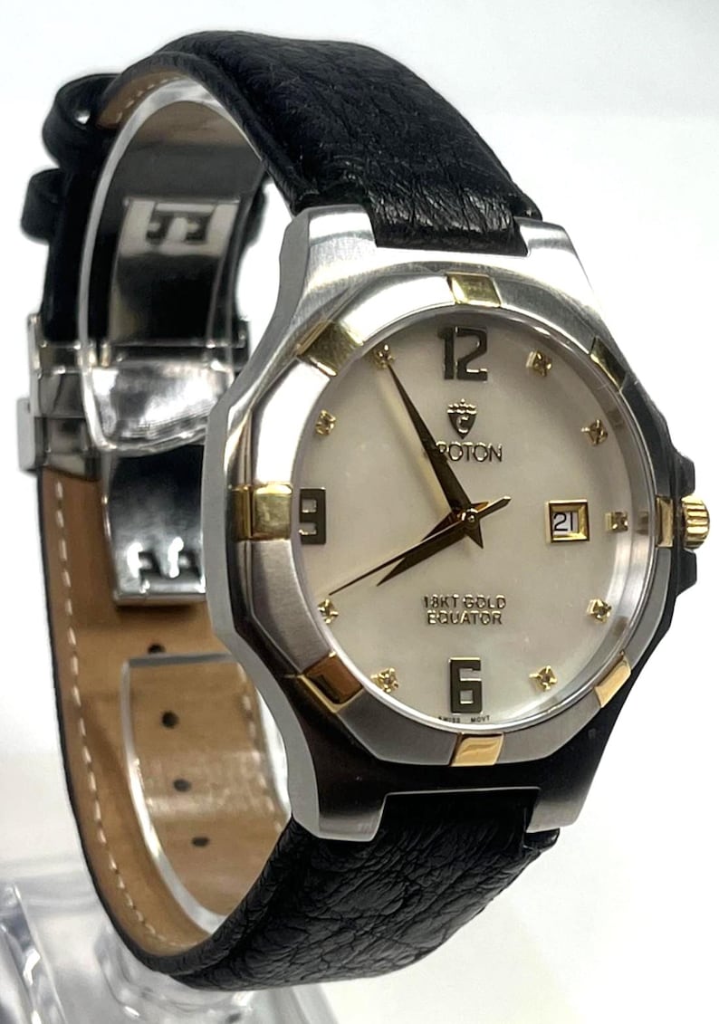 Rare Croton 18kt Gold Equator, Mother-of-pearl Dial, Diamond Markers ...