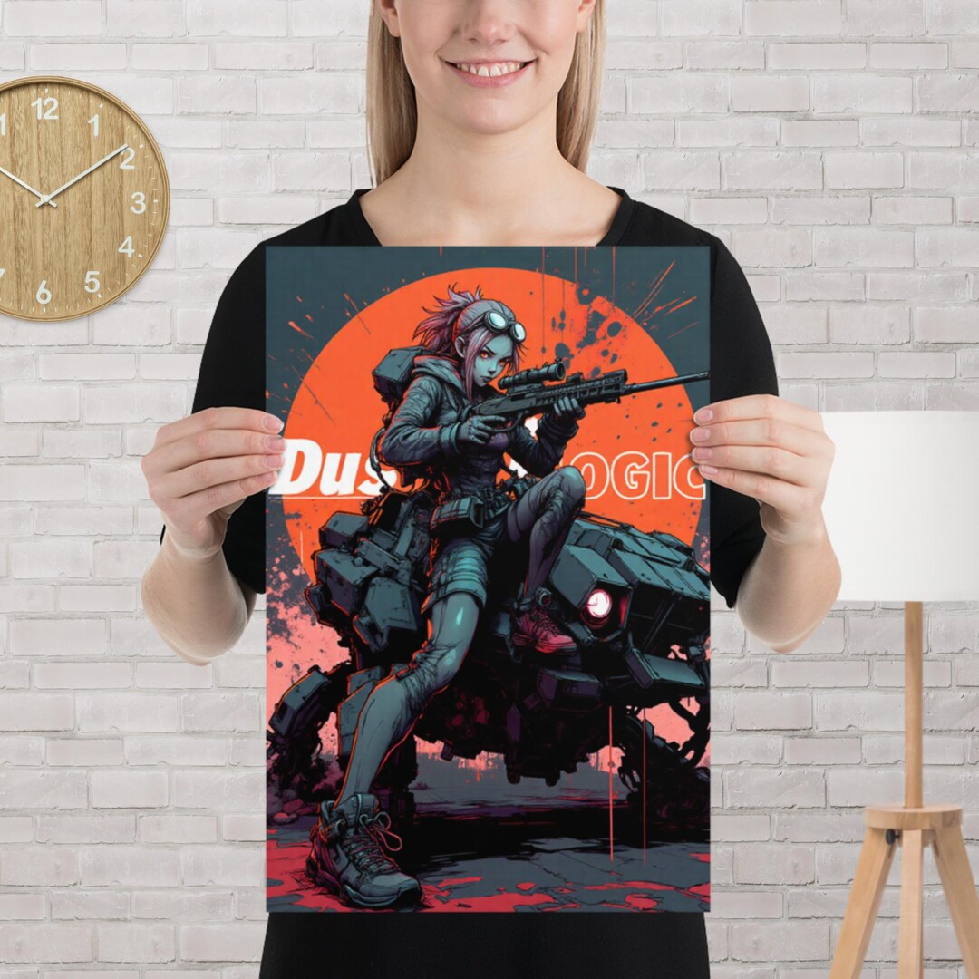 Poster, Fems and Mech, Stylized Sniper - Etsy