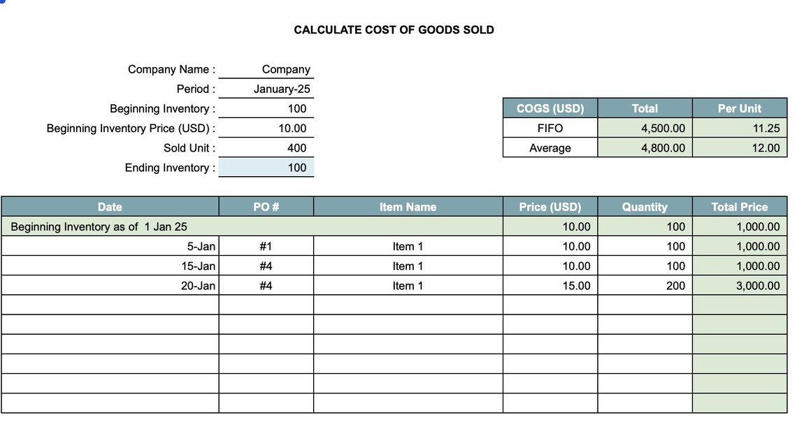 Simple Excel Accounting Template for Small Businesses - Etsy