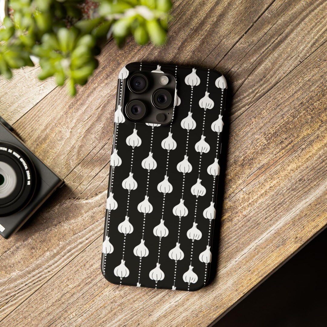 Black Garlic Pinstripe Slim iPhone Case for Foodies - Etsy