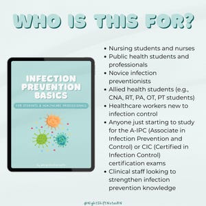 Infection Prevention and Control Basics Study Guide for Nursing and ...