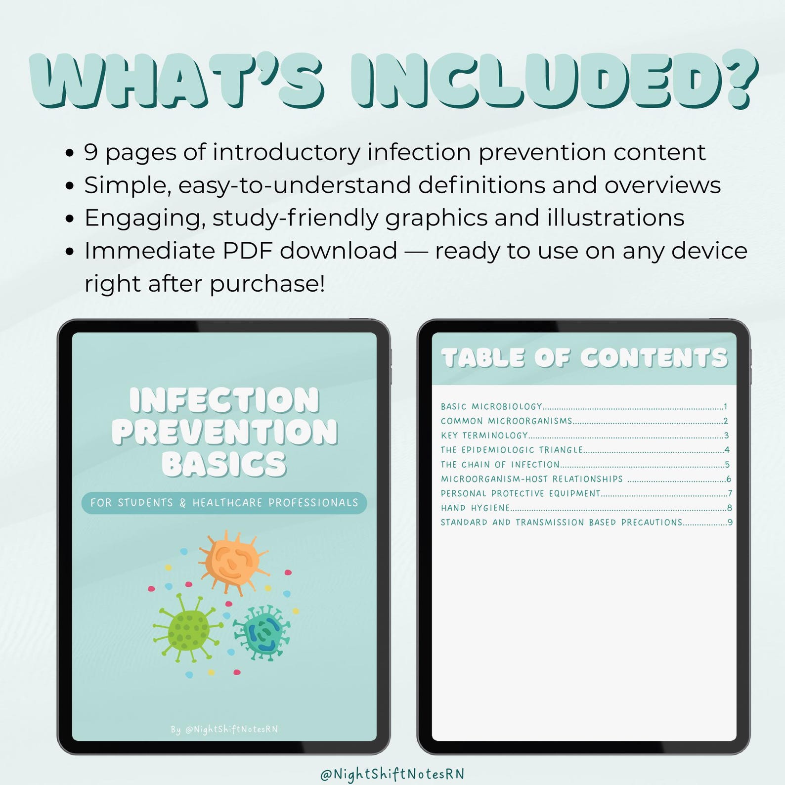 Infection Prevention Basics Study Guide: Nursing & Healthcare (PDF ...
