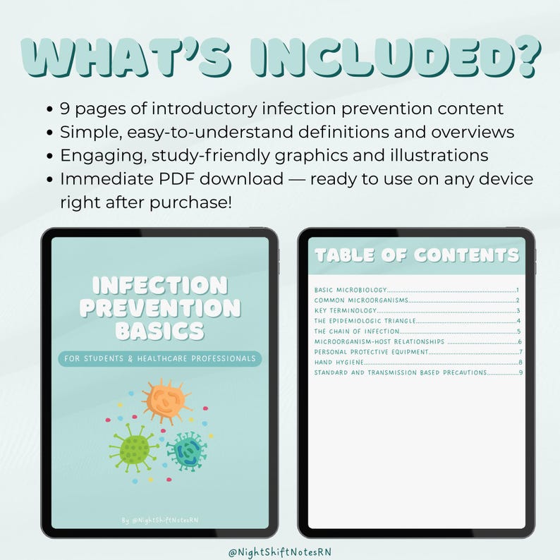 Infection Prevention and Control Basics Study Guide for Nursing and ...