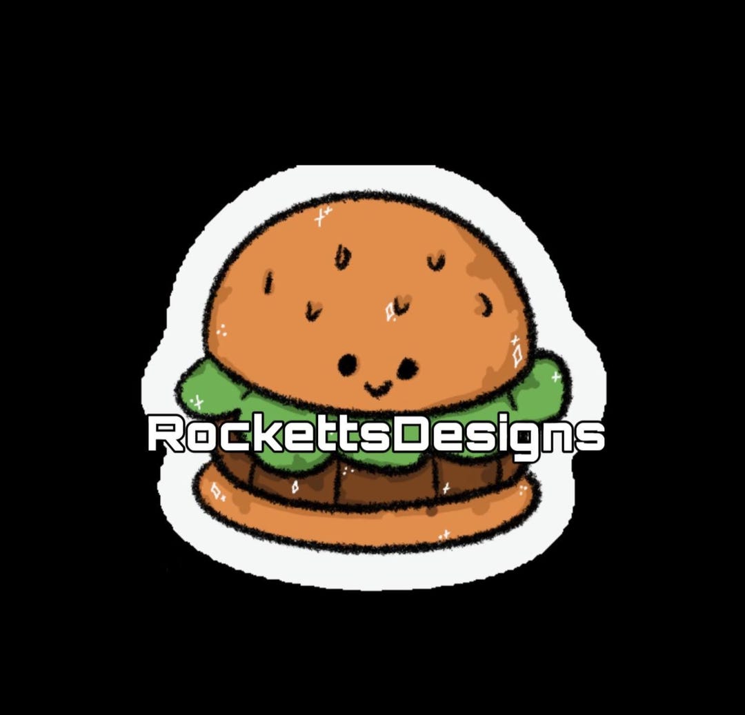 Cute Burger Sticker - Etsy