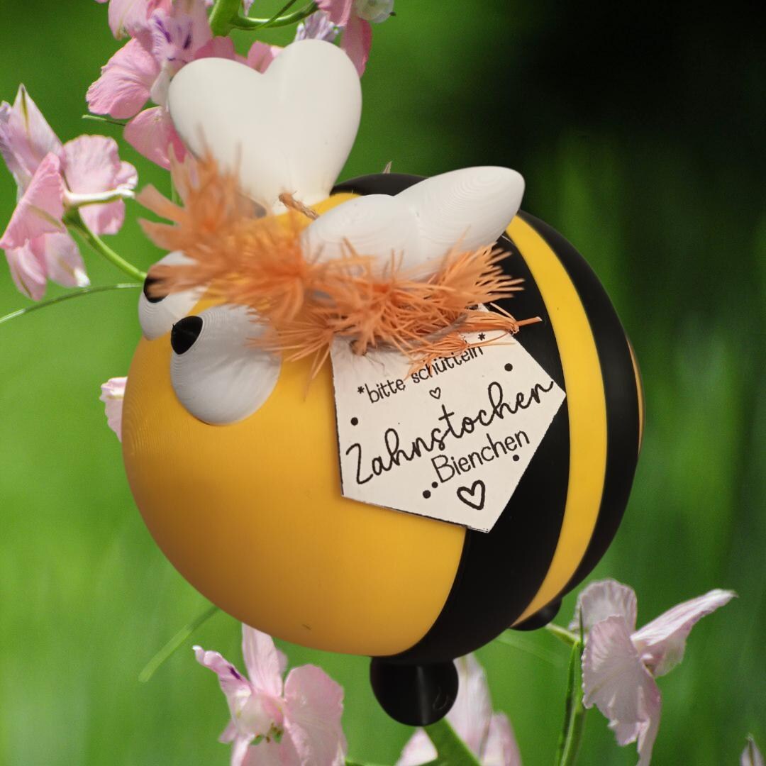 Honeybee Barbecue Evening, Toothpick Container Bee, Summer/spring ...