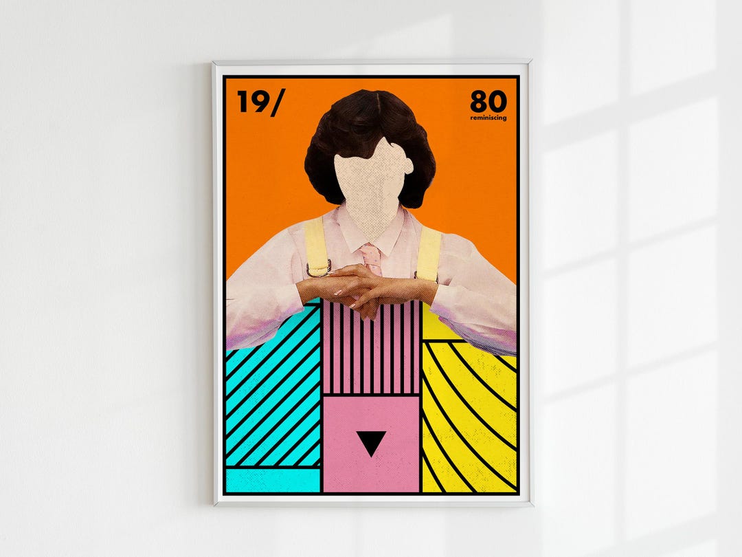 1980s Reminiscing Retro Poster - Artwork, Minimal, Room Decor ...