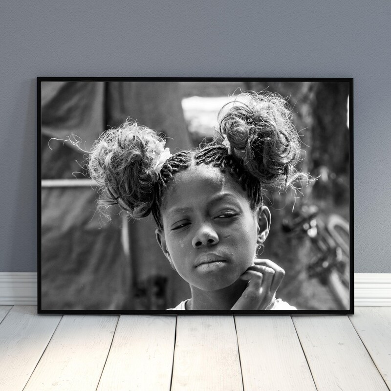 Afro Puffs Print - Etsy