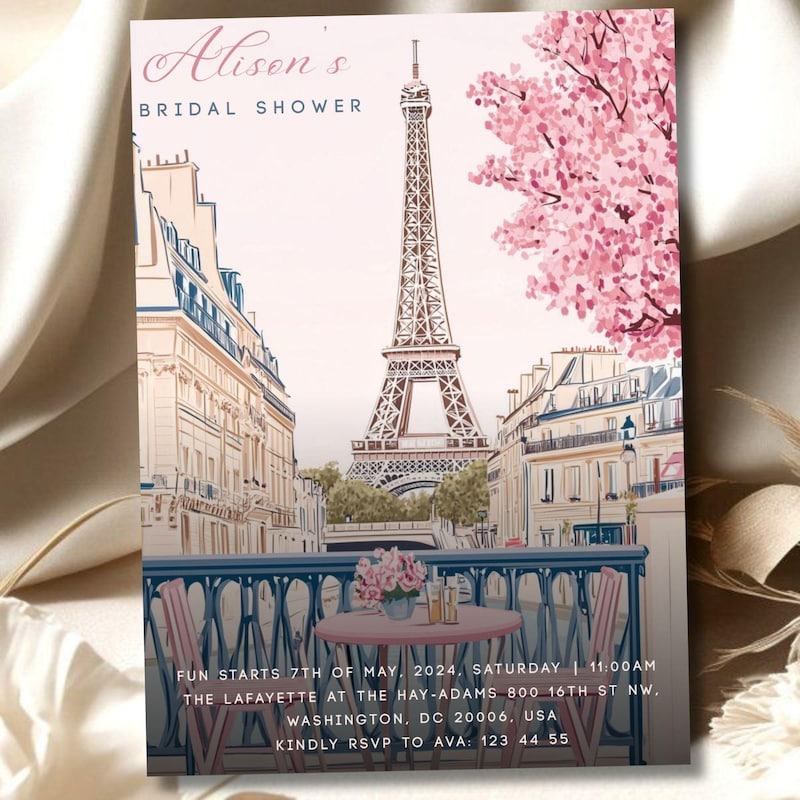 French Invitation - Etsy