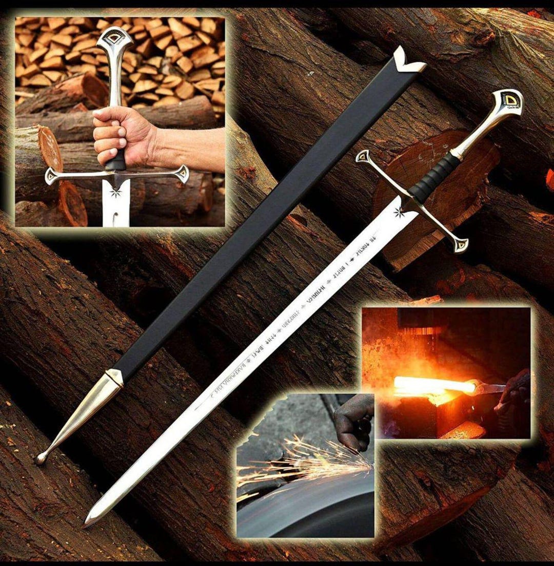 Ar'ag0rn's Sword Leg-endary Andu'ril - Hand-forged Sword, Co'stume ...