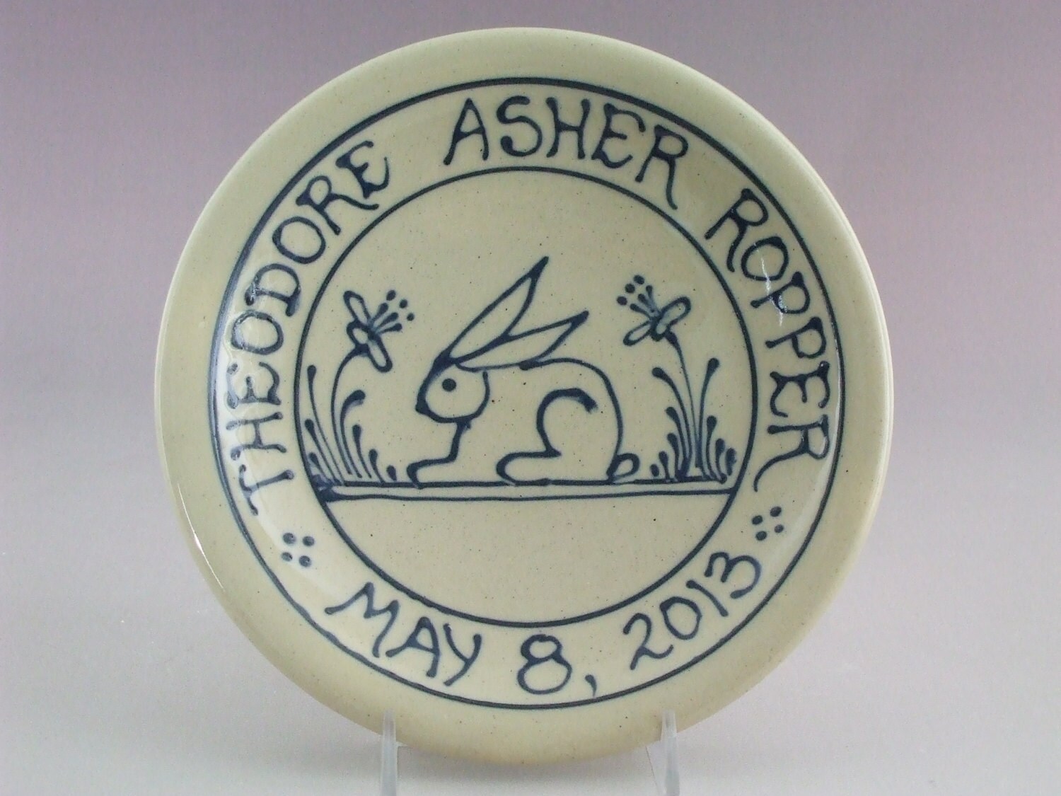 Ceramic Commemorative Plate Personalized Child Birth Plate - Etsy