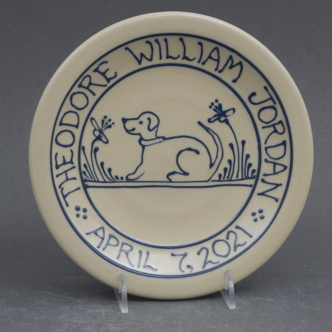 7" Commemorative Plate - Personalized Child's Birth Plate Baby Gift ...