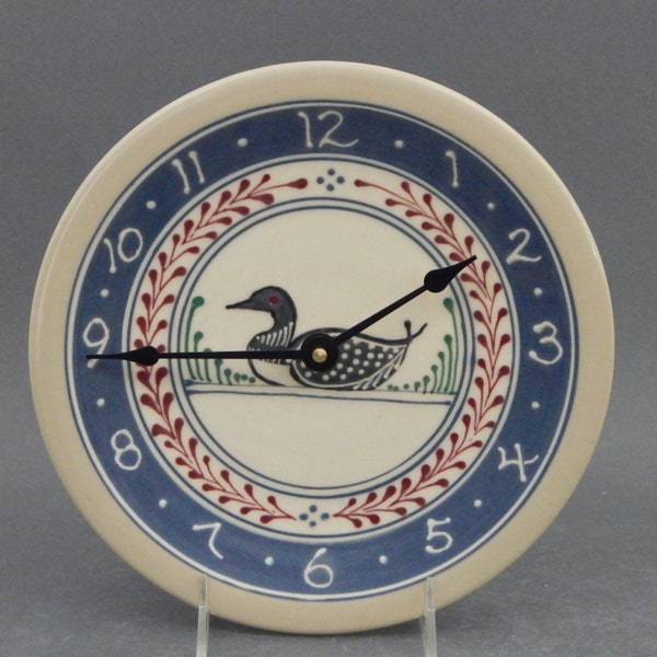 Large Pottery Wall Clock - Etsy