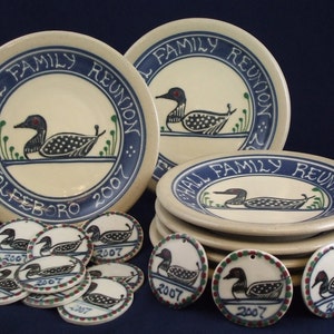 Personalized Child Birth Plate Baby Gift New Baby Yellow Duck Deluxe ...