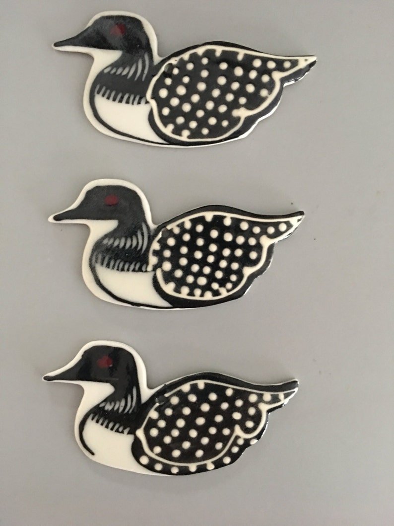 Loon Shape or Duck Design Undated Porcelain | Etsy