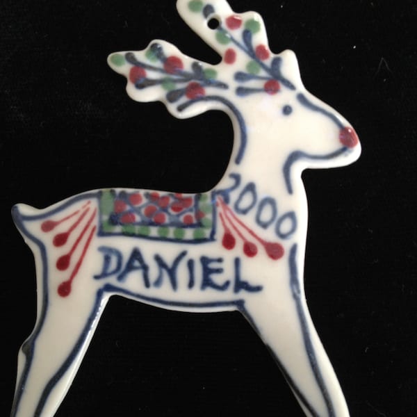 Porcelain Reindeer Pottery - Etsy
