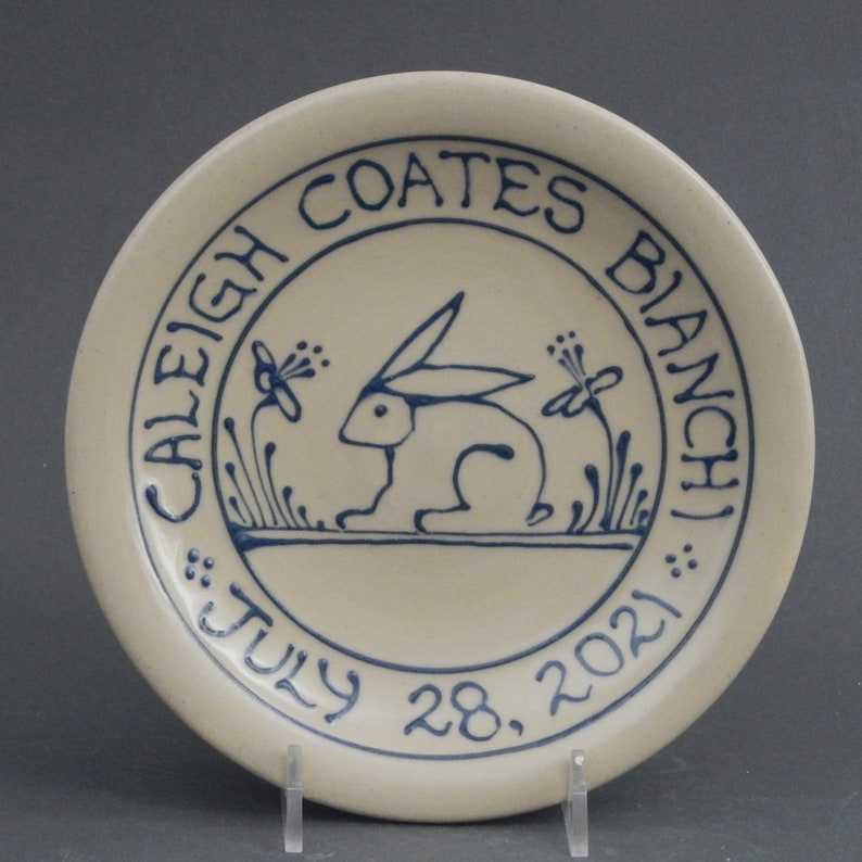 Ceramic 7 Commemorative Plate Personalized Child's - Etsy