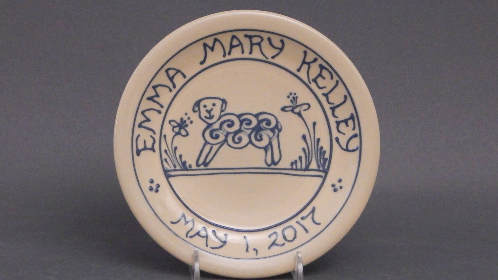 Ceramic 7 Commemorative Plate Personalized Child's | Etsy