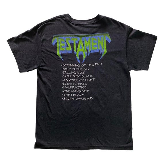 Vintage 90s Testament Souls of Black Tee Heavy Metal … - Gem
