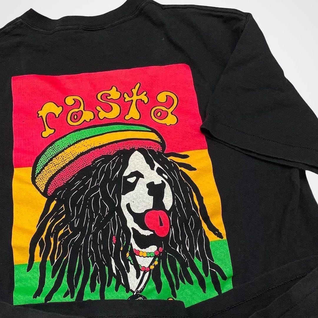 Vintage 90s Big Dogs Rasta Dog Tee Reggae Humor - Etsy