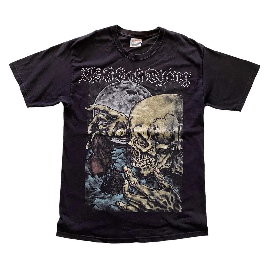 Vintage Y2K as I Lay Dying Band T-shirt | Emo Metalcore Graphic Tee - Etsy
