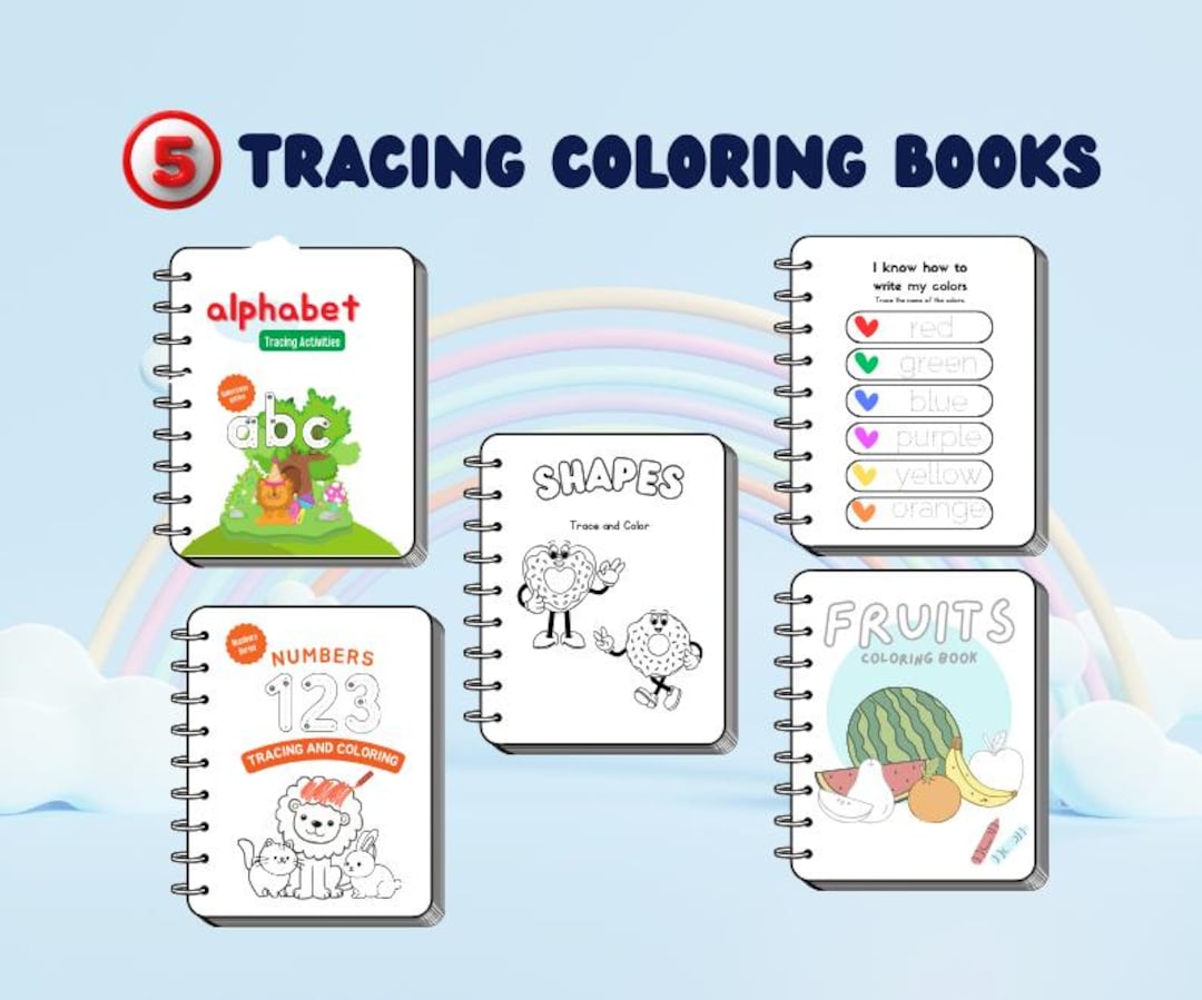 Toddler Tracing, Coloring Printable Bundle – Alphabet Worksheets ...