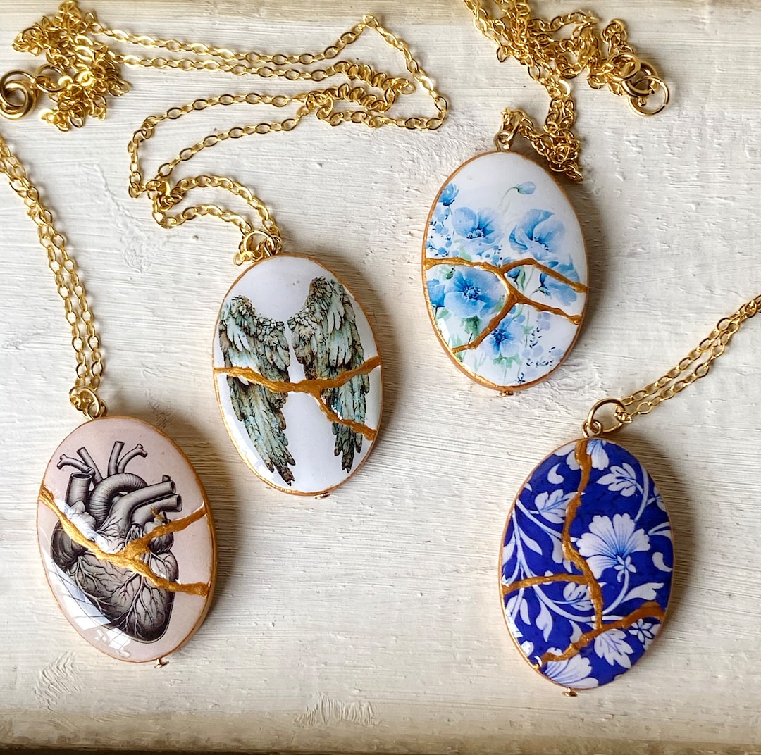 Kintsugi Necklace, Kintsugi Art, Resilience Necklace, Healing, Recovery ...