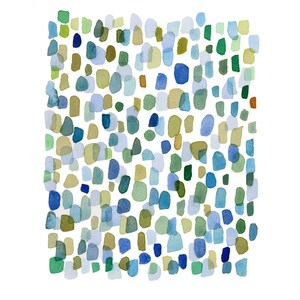 Print Set of 4 Watercolor Prints Gift Set, Blue and Green Home Decor ...