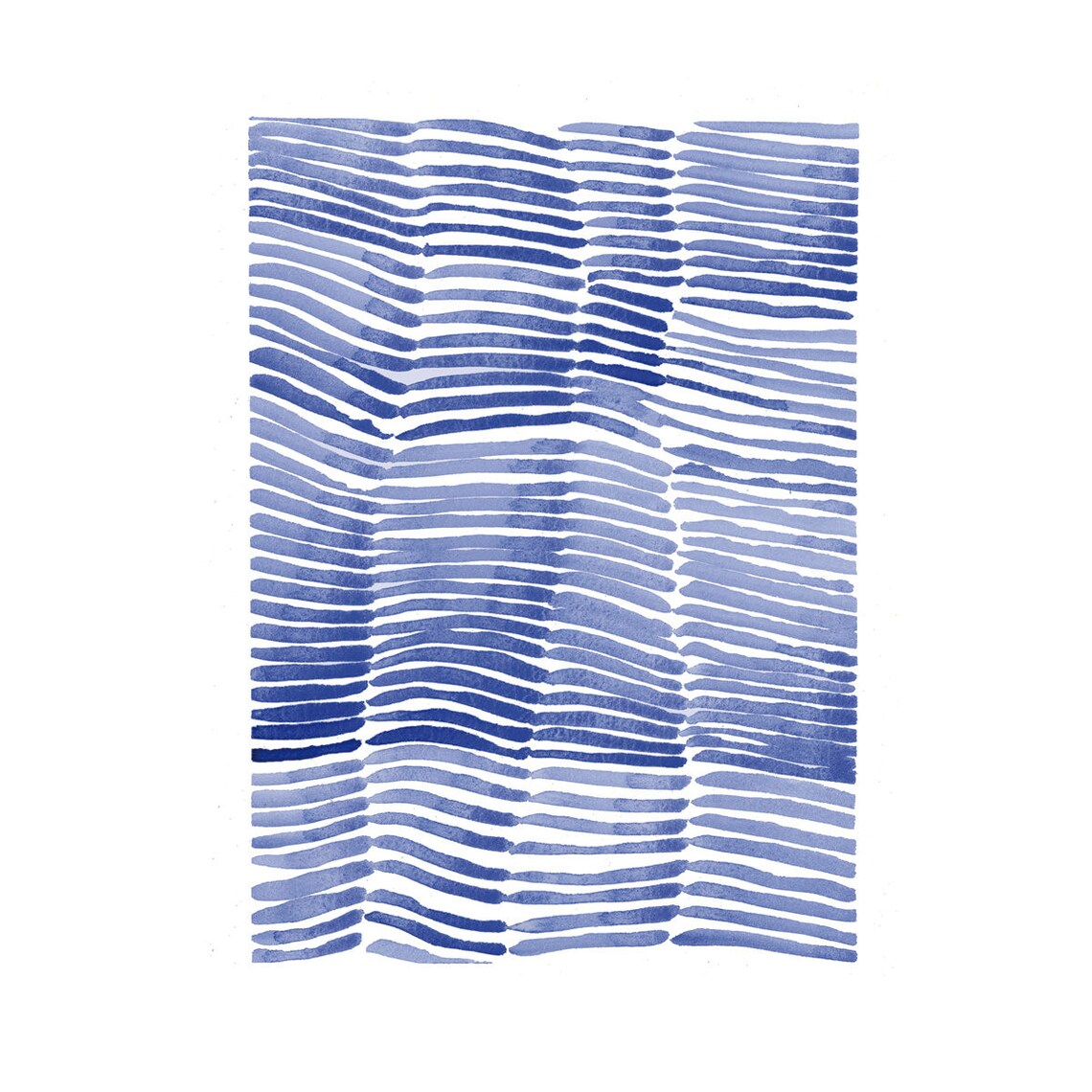 Watercolor Print Set Blue Wall Decor Set of 3 Prints | Etsy