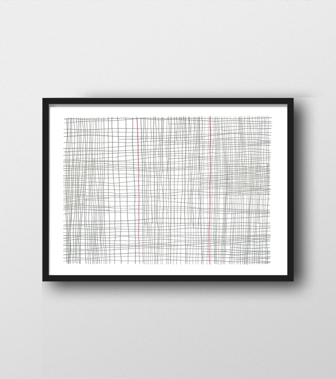 Graphite Drawing, Modern Art Drawing, Abstract Wall Art, Gray White Art ...