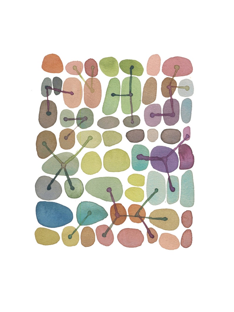 CONNECTIONS Abstract Painting Print Abstract Art Print - Etsy