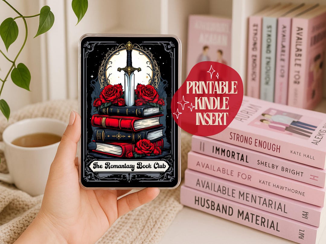 Romantasy Book Club Kindle Insert | Booktok, Dark Romance (digital ...