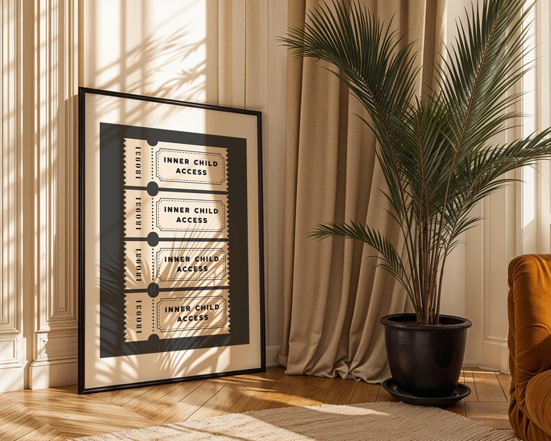 Inner Child Poster: Waiting Room Decor for Therapist, Trendy Wall Art ...