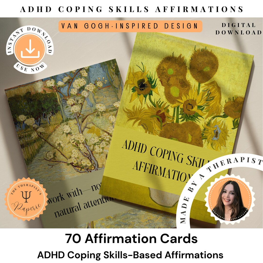 ADHD Affirmation Cards: Coping Skills & Self-esteem (printable PDF) - Etsy