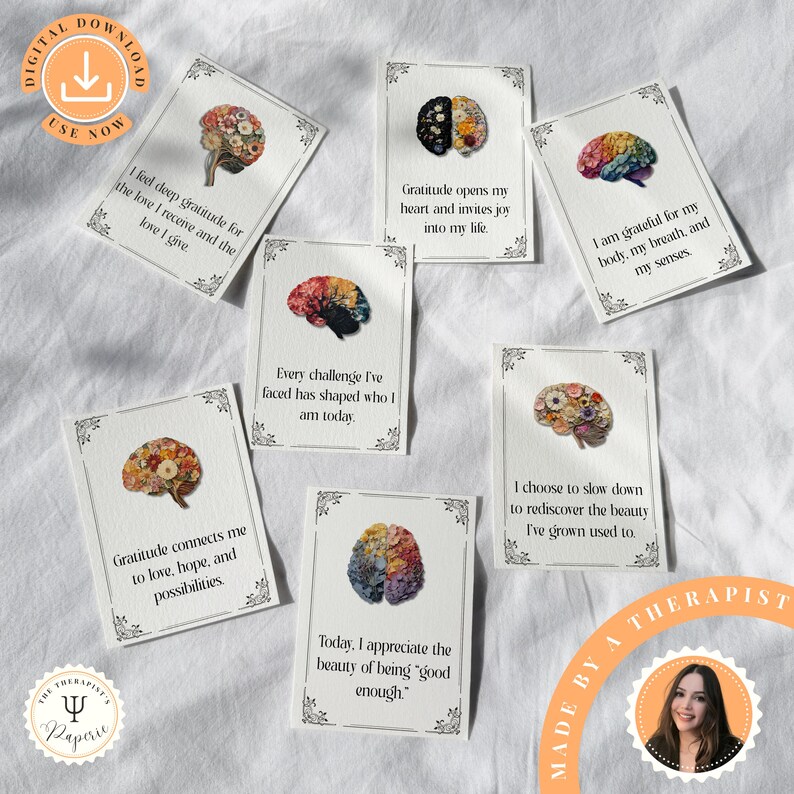 Affirmation Cards for Self Love & Gratitude, Positive Affirmations ...