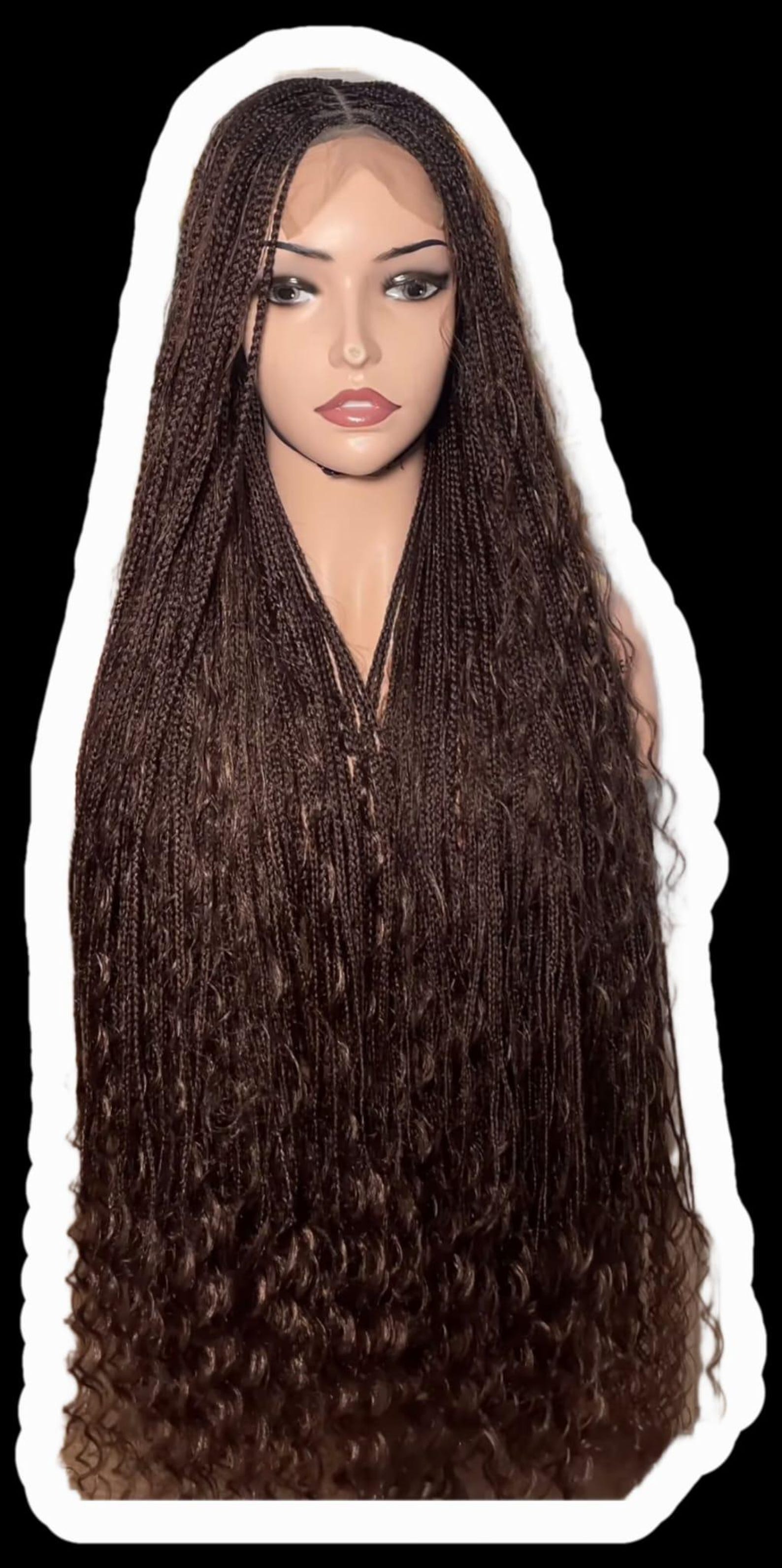Full Boho Braided Wig - Etsy