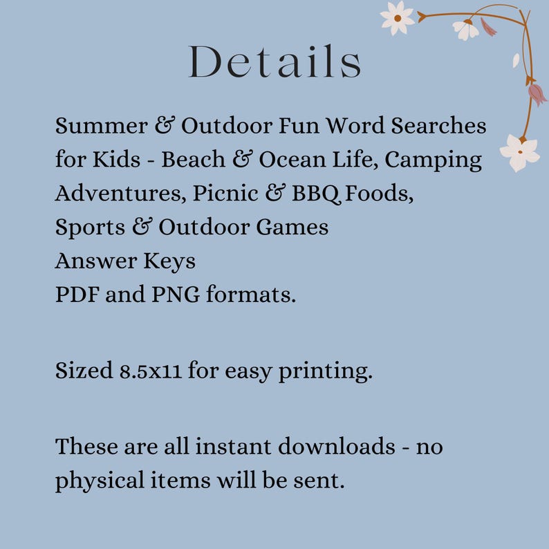 Summer Word Search, Printable Summertime Games, Fun Summer Activity for ...