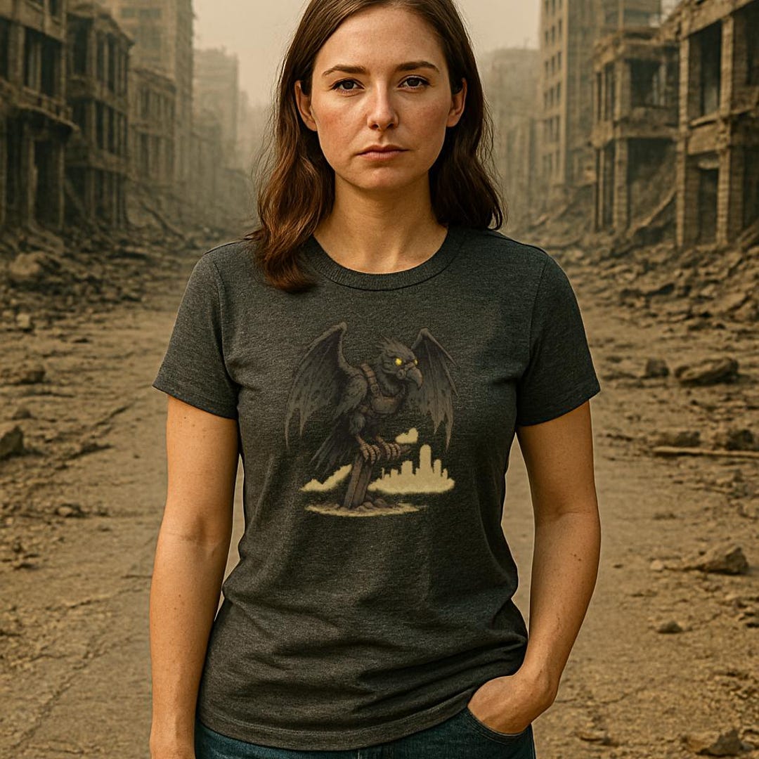 Post Apocalyptic Mutant Bird Tee | Wasteland Warrior T-shirt ...