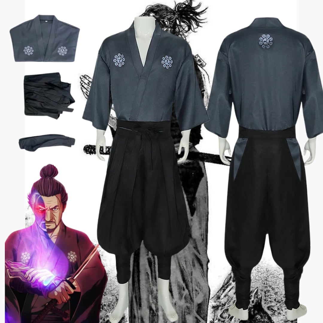 Full Set Miyamoto Musashi Manga Cosplay Fantasy Onimusha - Etsy
