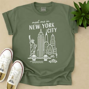 Vintage New York Landmark Graphic Tee, Retro Souvenir Shirt - Etsy
