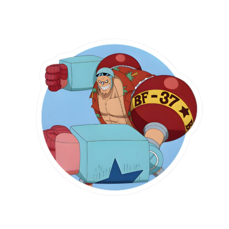 Franky, Cyborg Franky, One Piece, Kiss-cut Stickers, Super Franky, Iron ...