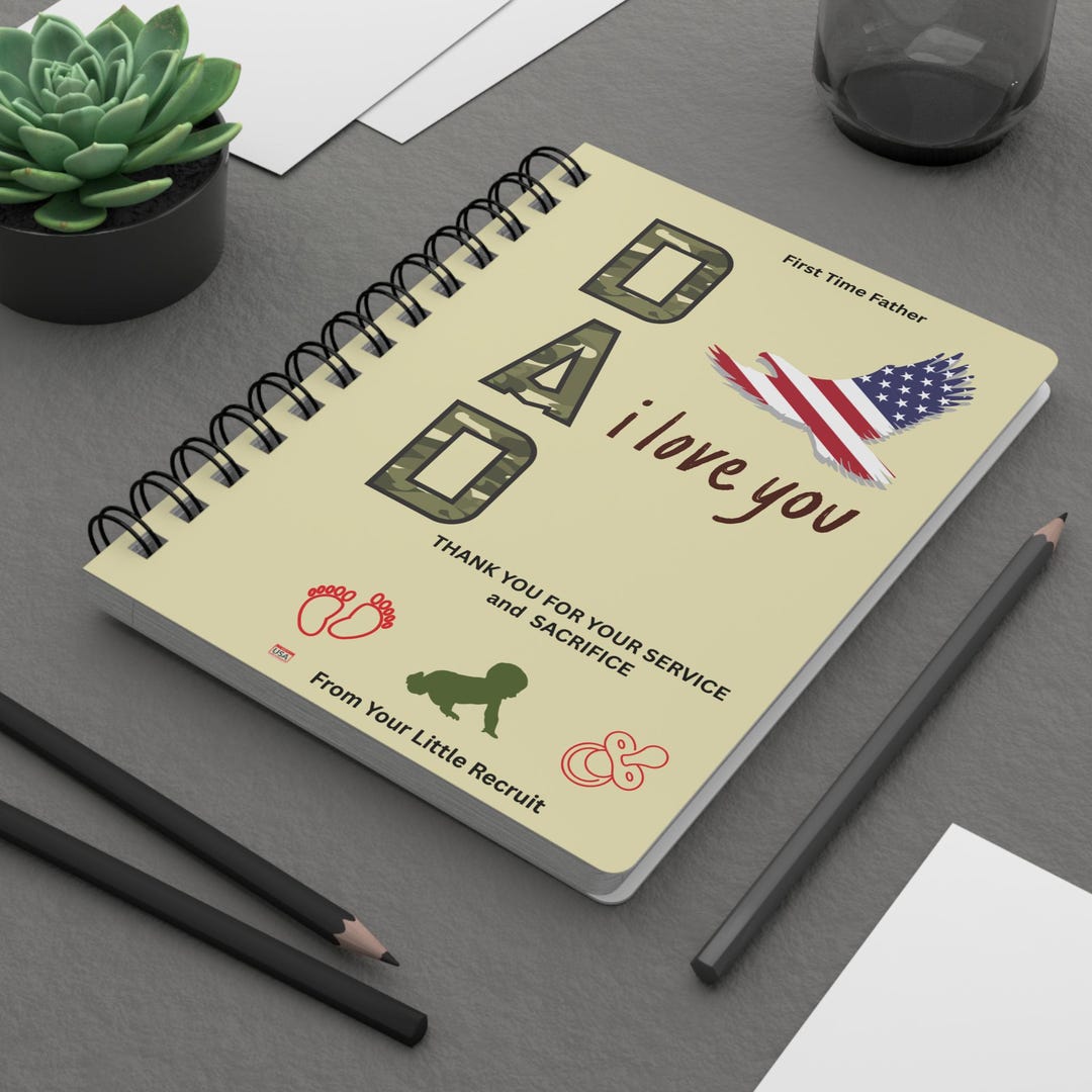 Heartfelt Military Dad Journal for Newborns a Special Father's Day ...
